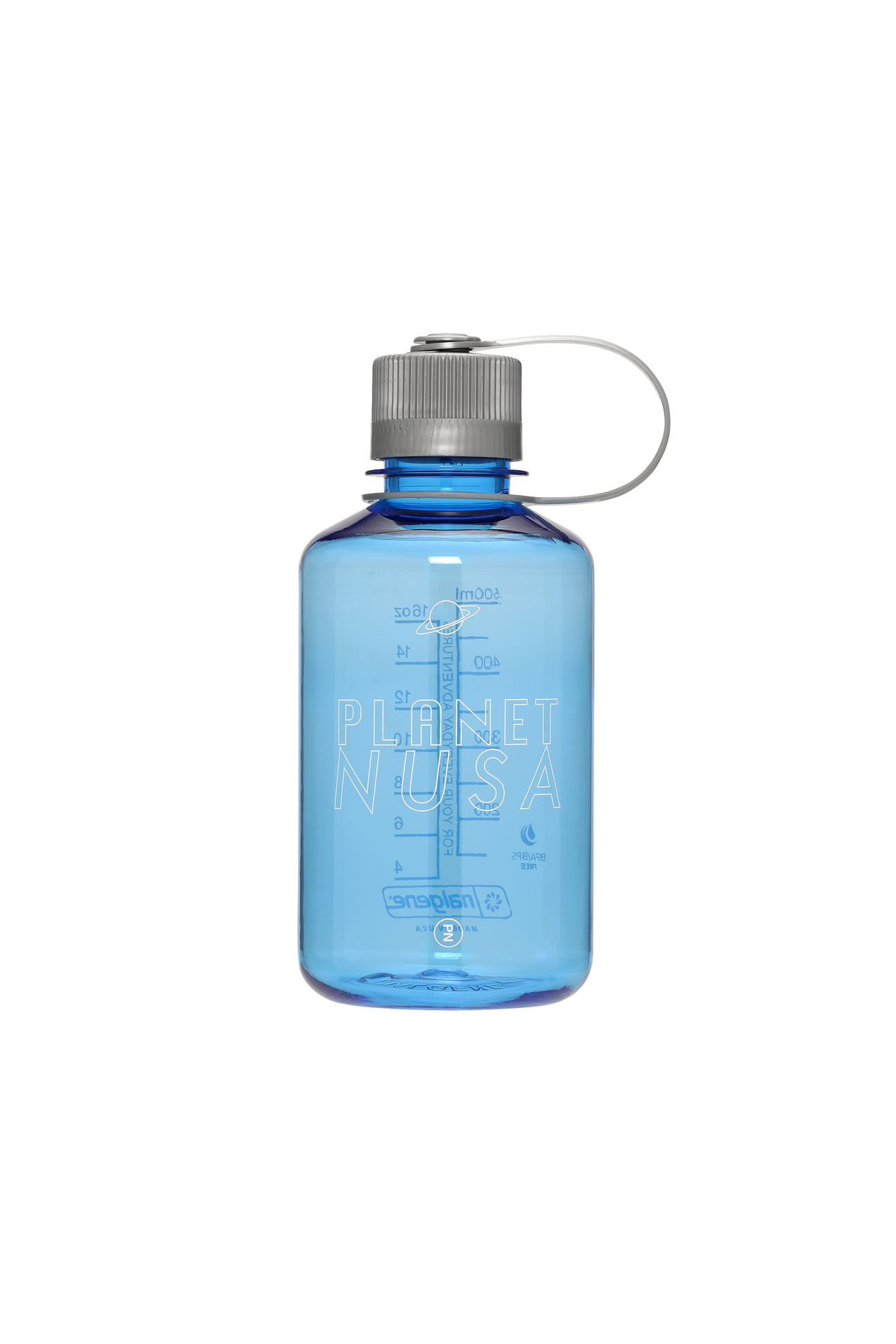 Narrow Mouth Small Water Bottle - Blue Silver White – Planet Nusa