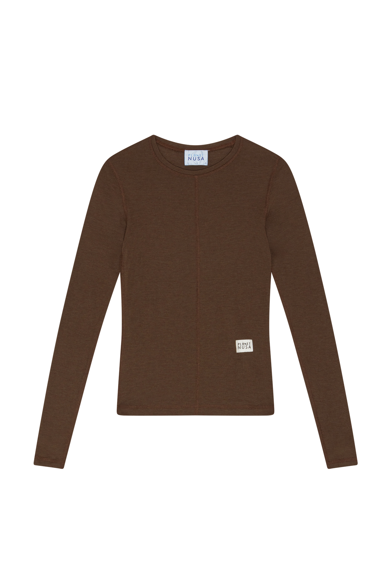 Women's Offpiste1 Wool Crewneck - Chocolate Brown – Planet Nusa