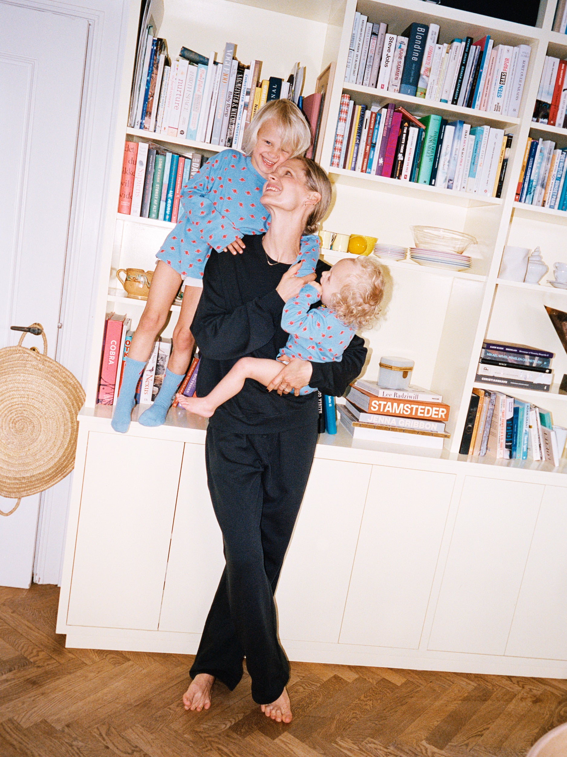 Women's Vibe1 Pants - Dark Grey Sky Blue - Planet Nusa