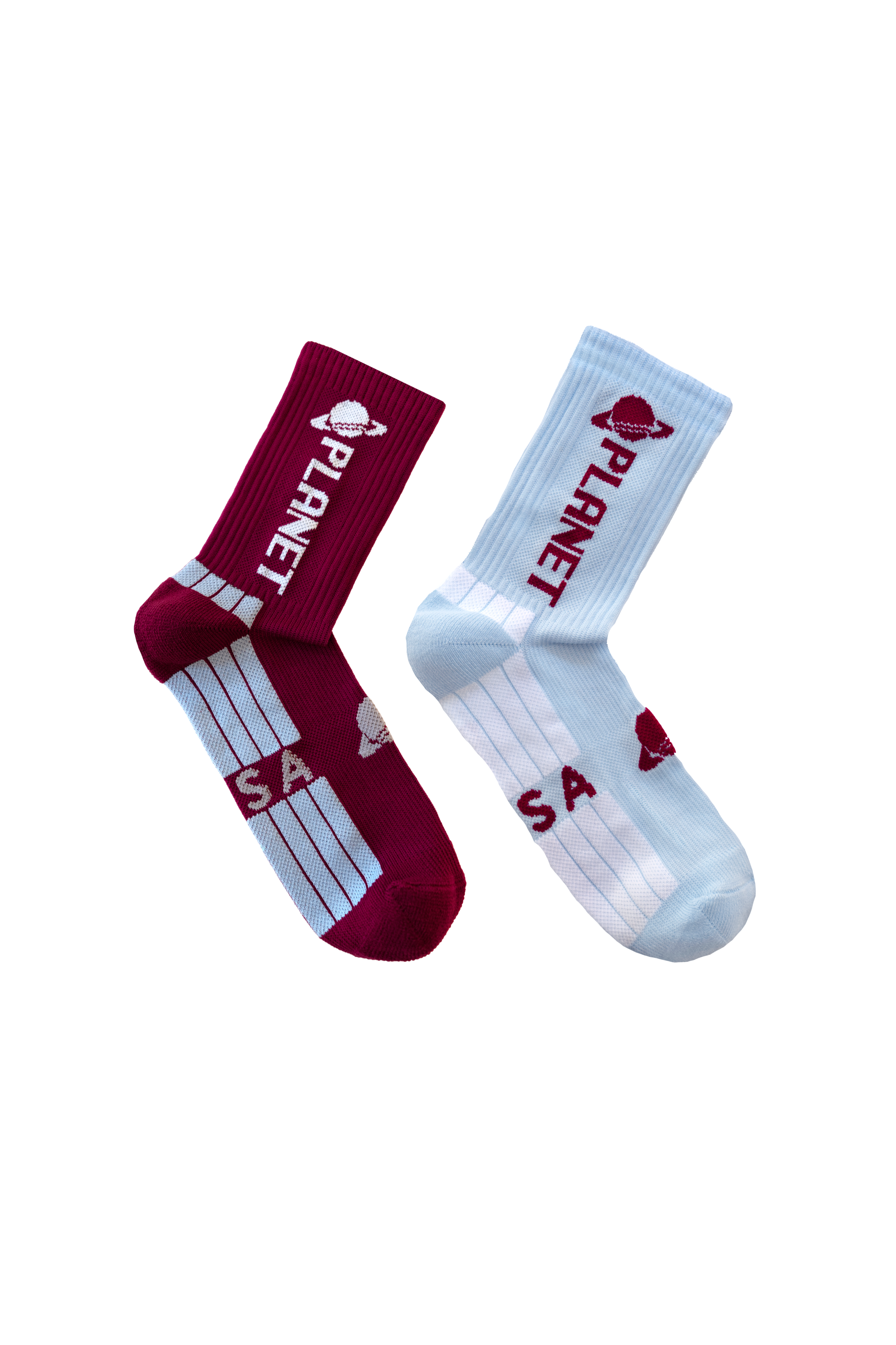 Herre Sokker 2-Pack - Burgundy Blå - Planet Nusa