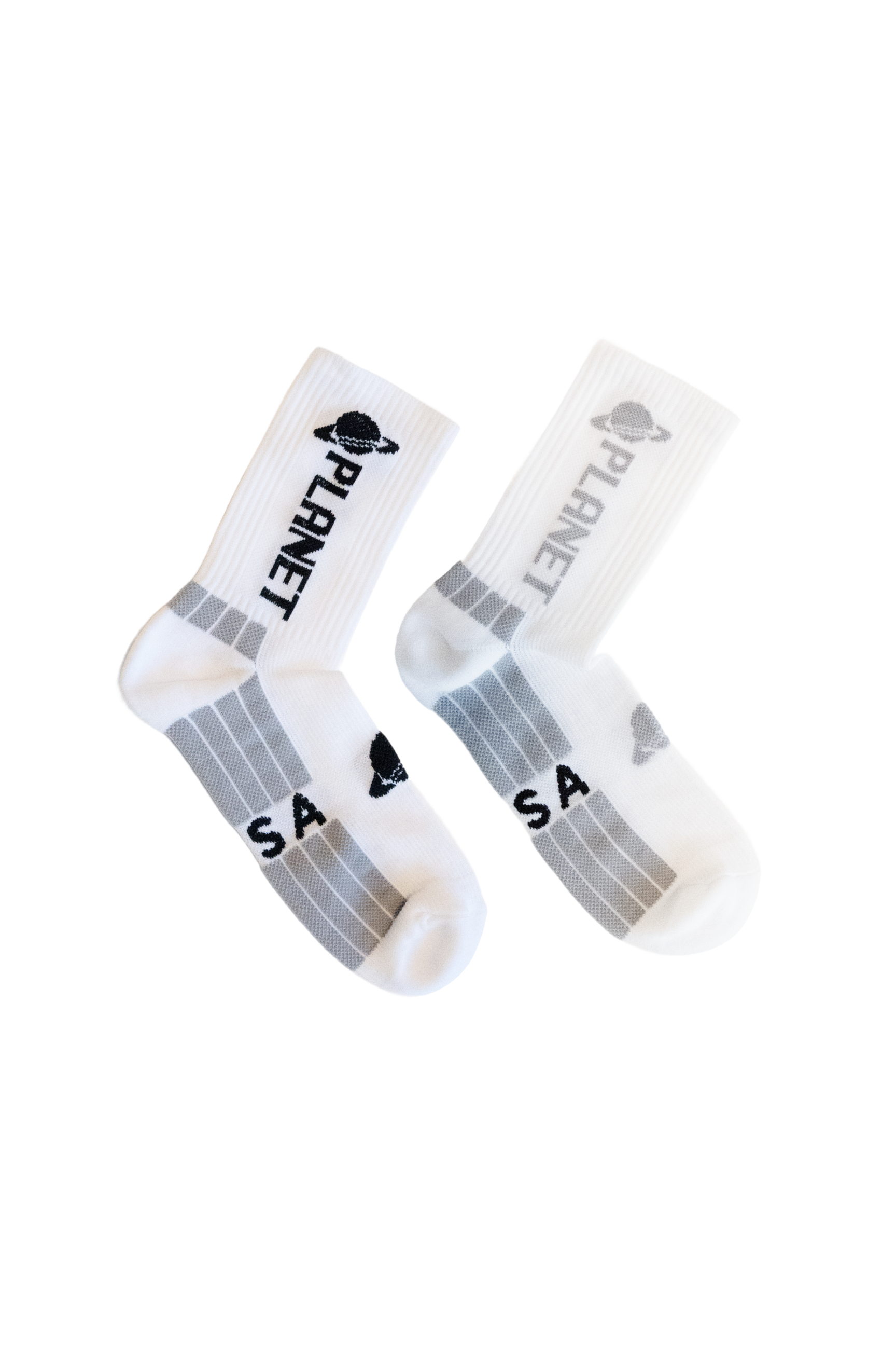 Sock 2-Pack - White Grey Combo - Planet Nusa