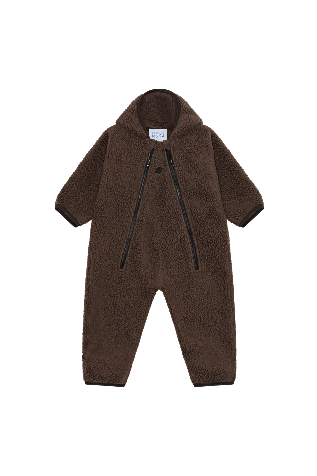 Kids' Pine1 Teddy Onesie - Chocolate Brown - Planet Nusa